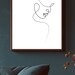 Isla - Woman Line Art | Woman Line Drawing | Woman Line Wall Art Print ...