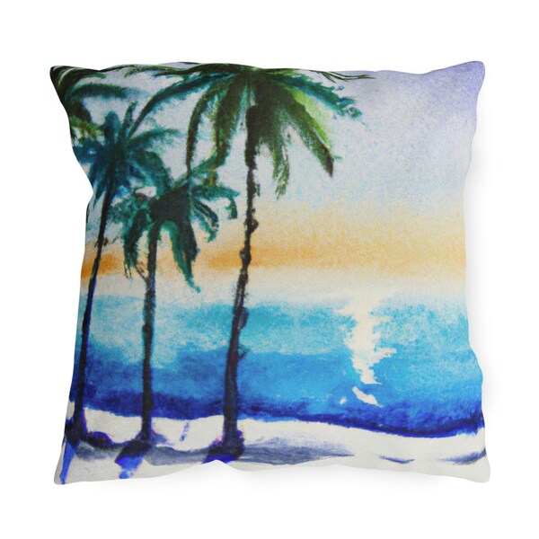 Palm Trees Pillow - Etsy