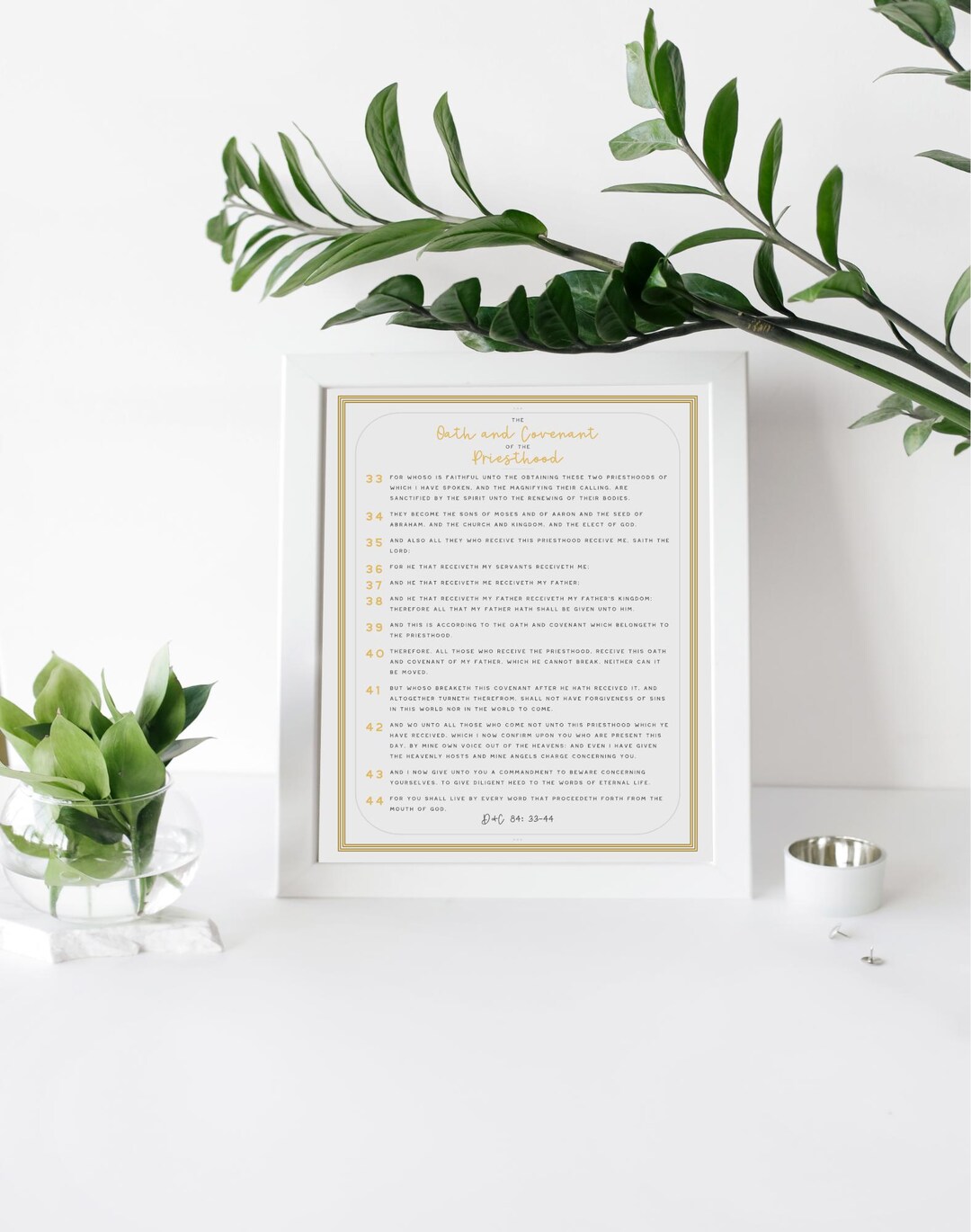 Oath and Covenant of the Priesthood PRINTABLE - Instant Download - Etsy