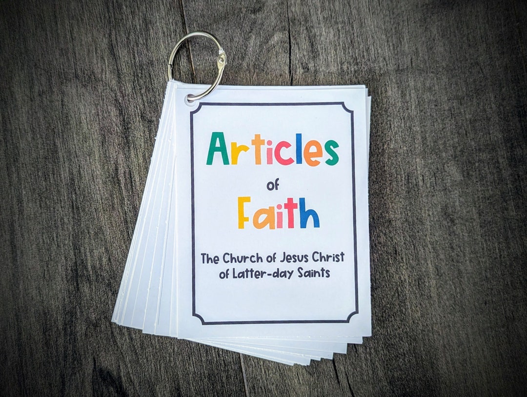 Articles of Faith PRINTABLE - Instant Download - Etsy