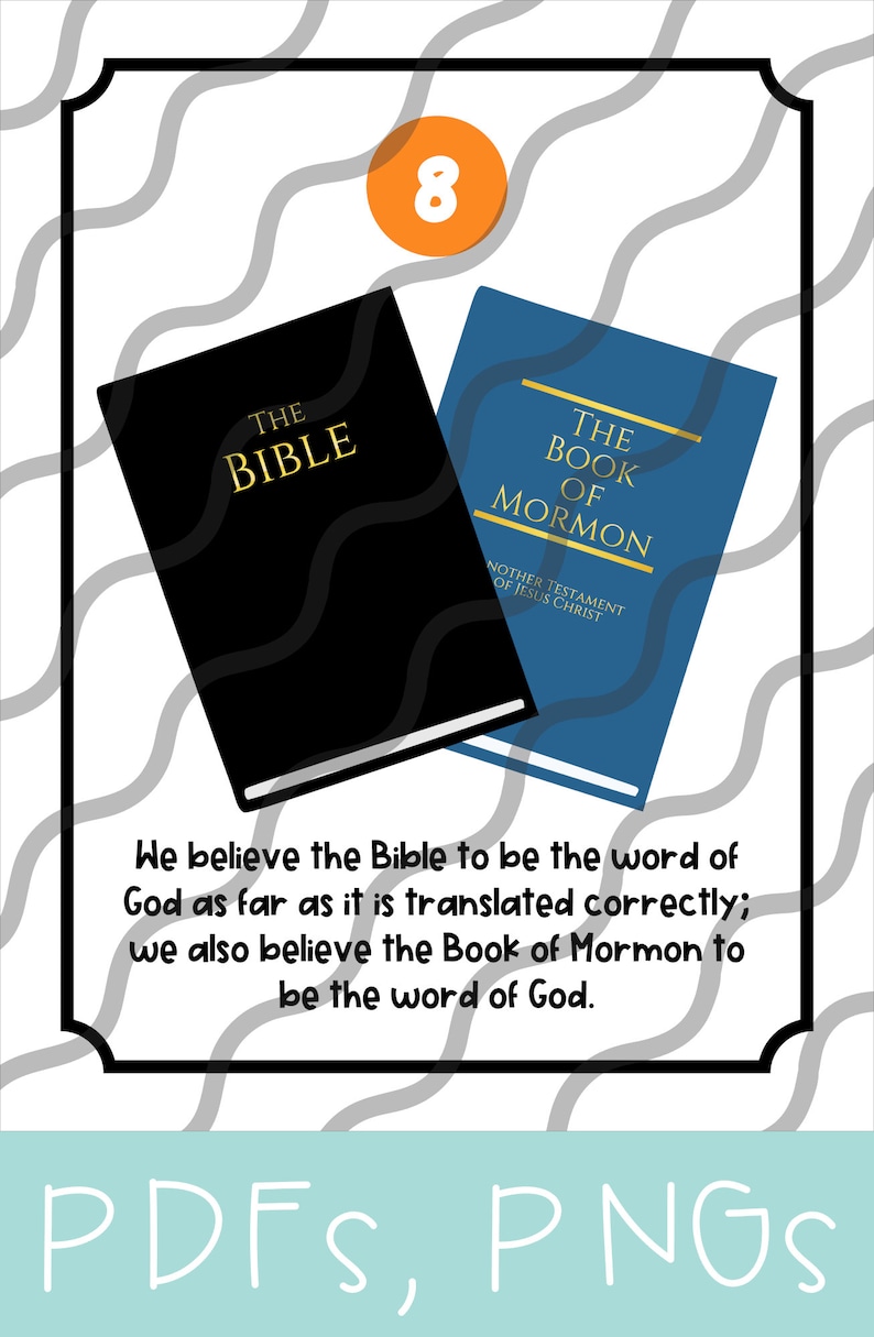 Articles of Faith PRINTABLE - Instant Download - Etsy