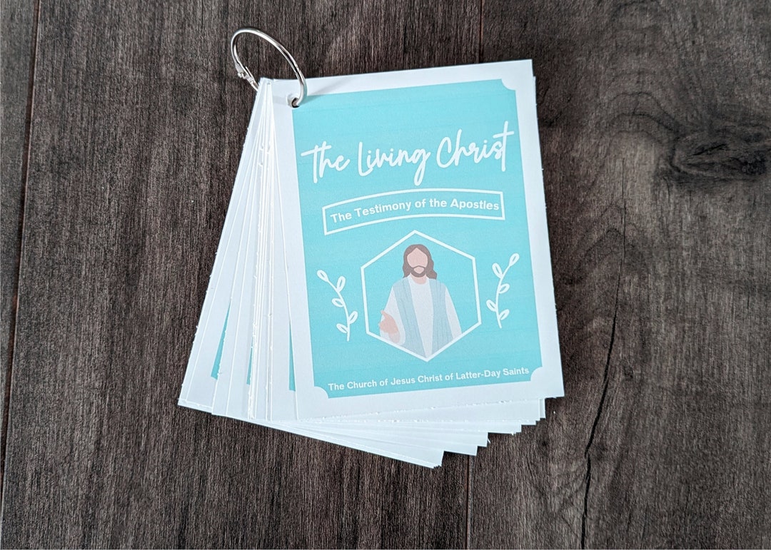 The Living Christ Memorization Cards PRINTABLE - Instant Download - Etsy