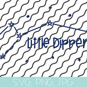 Big Dipper Little Dipper SVG PNG JPG Cut Files - Instant Download - Etsy