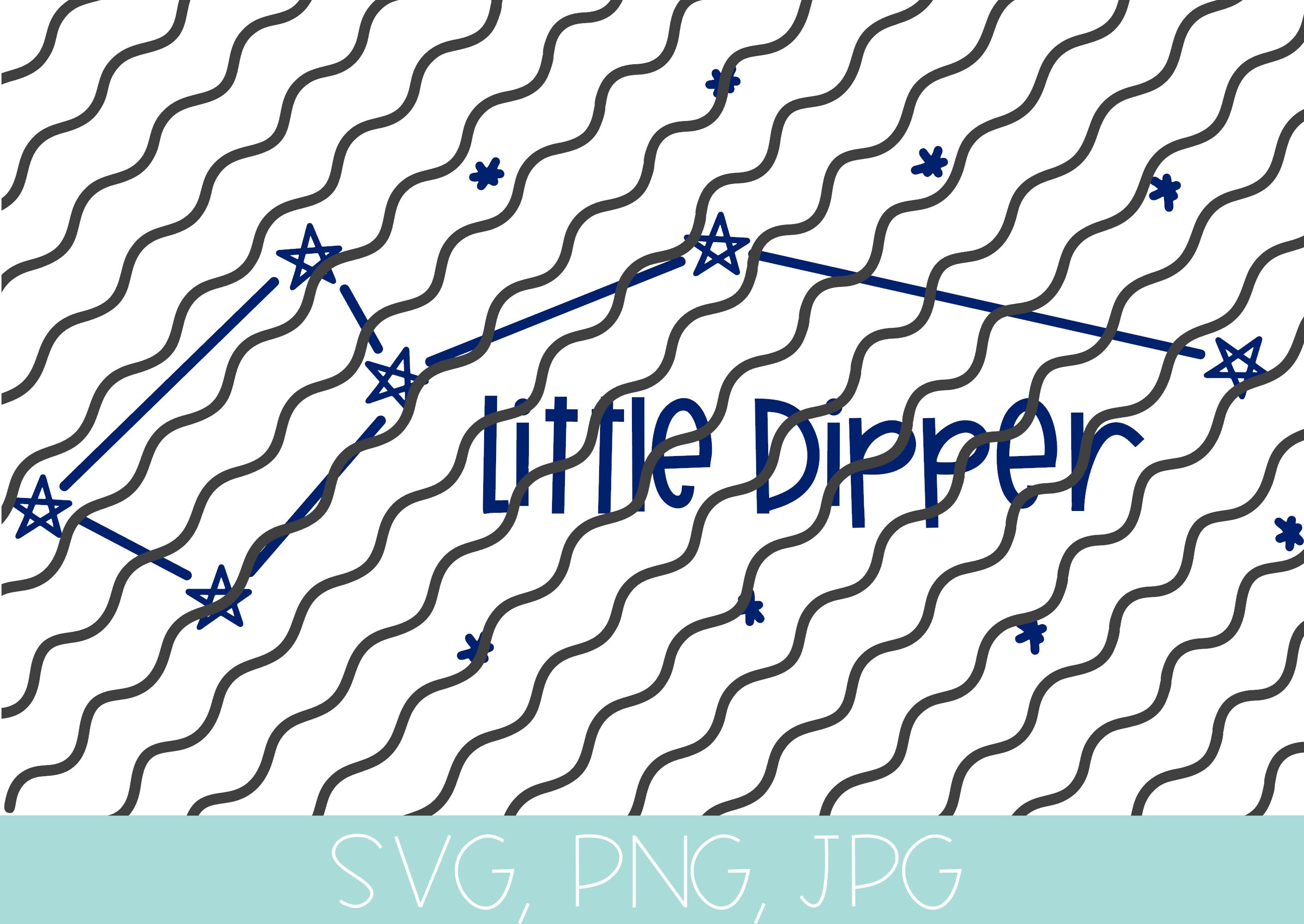 Big Dipper Little Dipper SVG PNG JPG Cut Files - Instant Download - Etsy