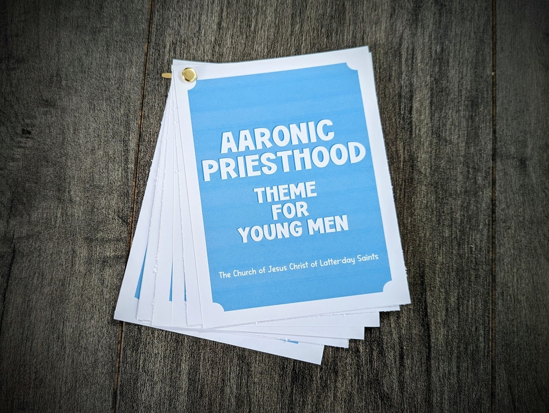 Aaronic Priesthood Theme for Young Men Memorization Cards PRINTABLE ...