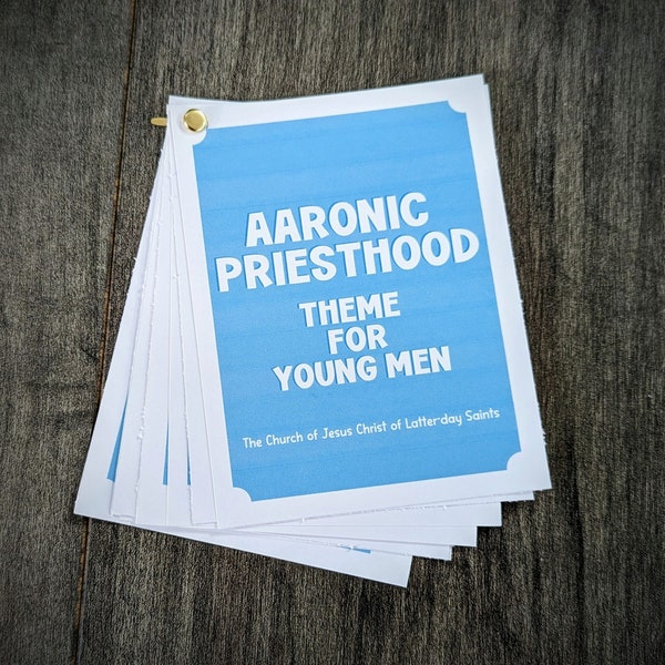 Lds Aaronic Priesthood Theme Printable - Etsy