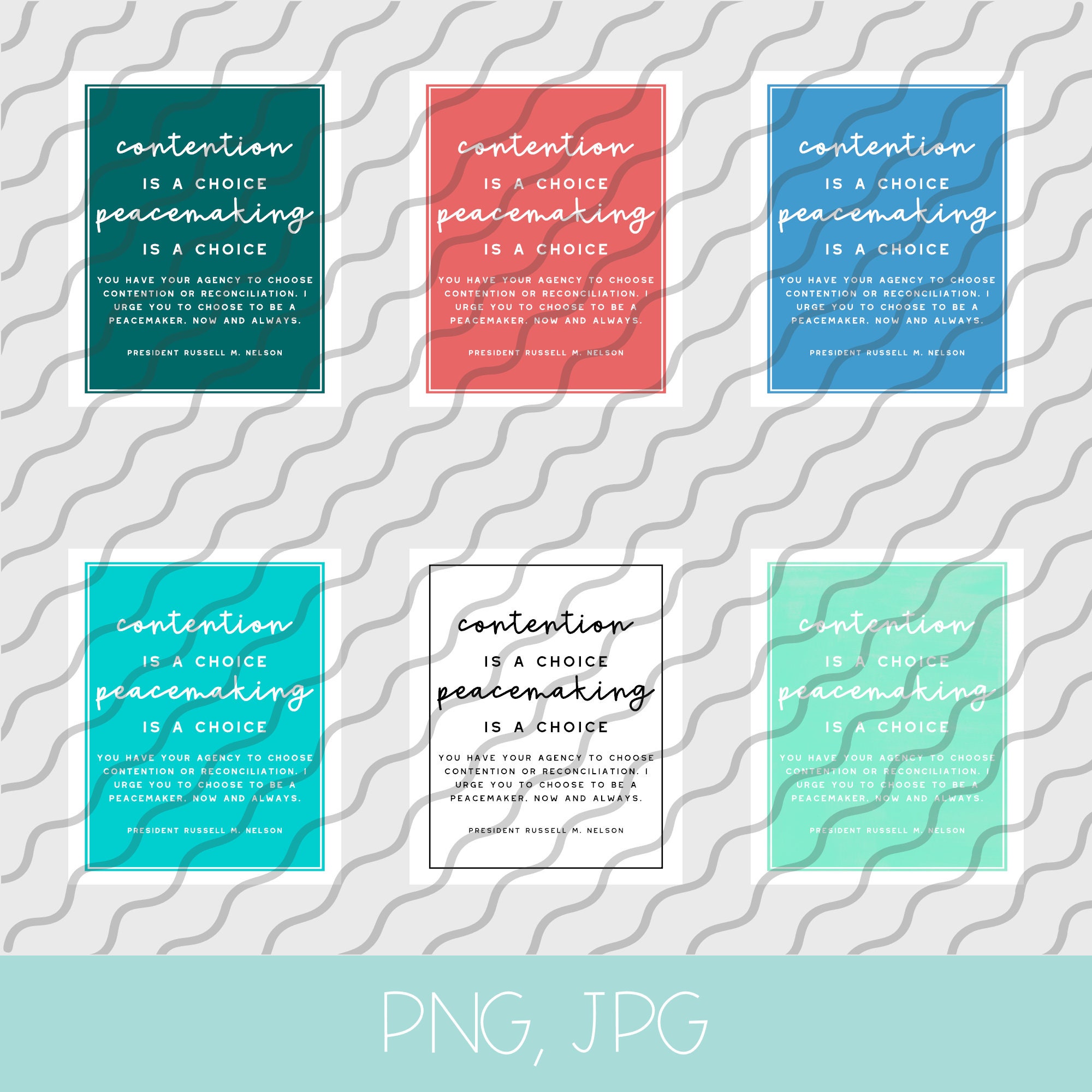 Peacemaking President Nelson Quote PRINTABLE - Instant Download - Etsy