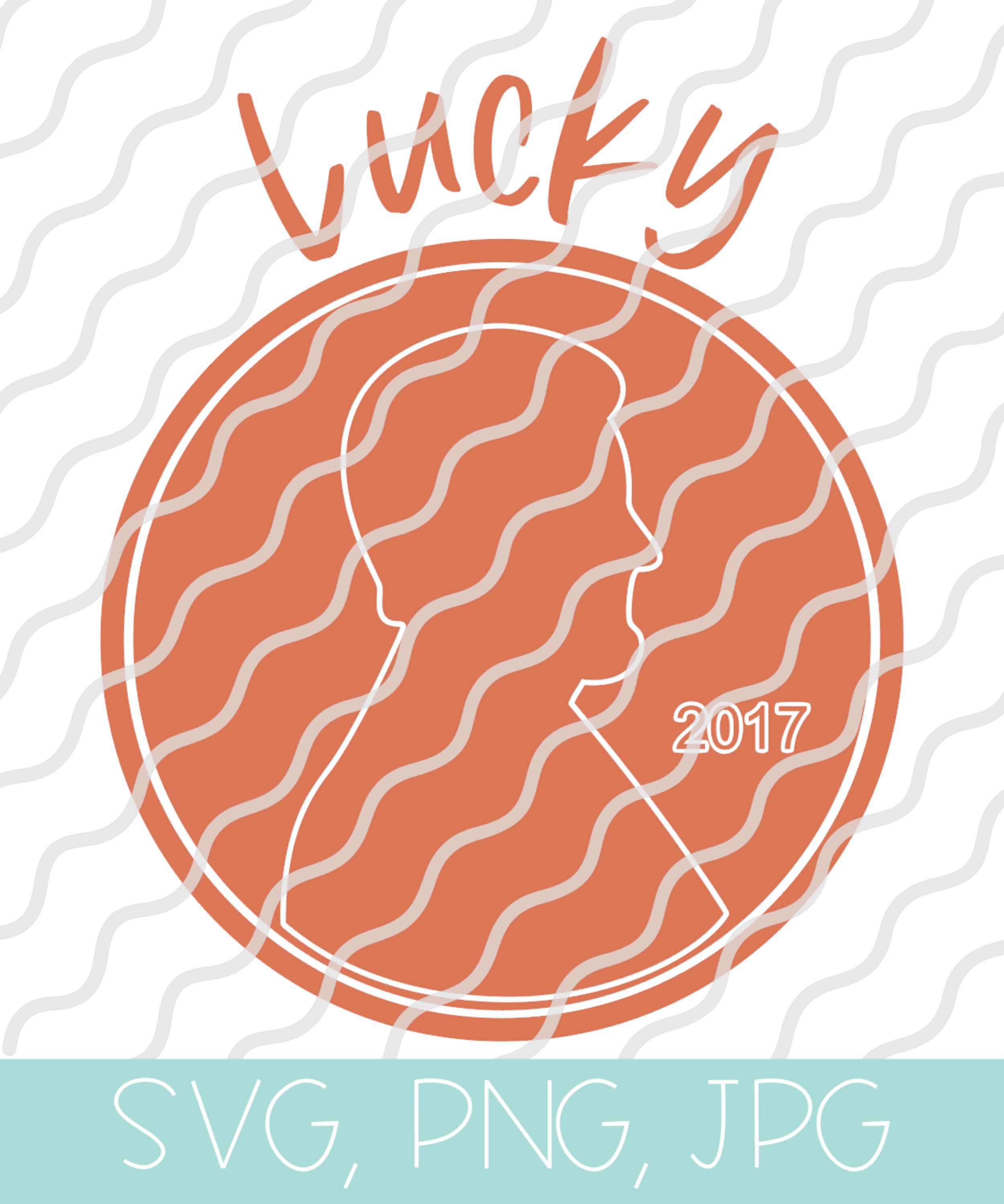 Lucky Penny SVG PNG JPG Cut Files - Instant Download - Etsy