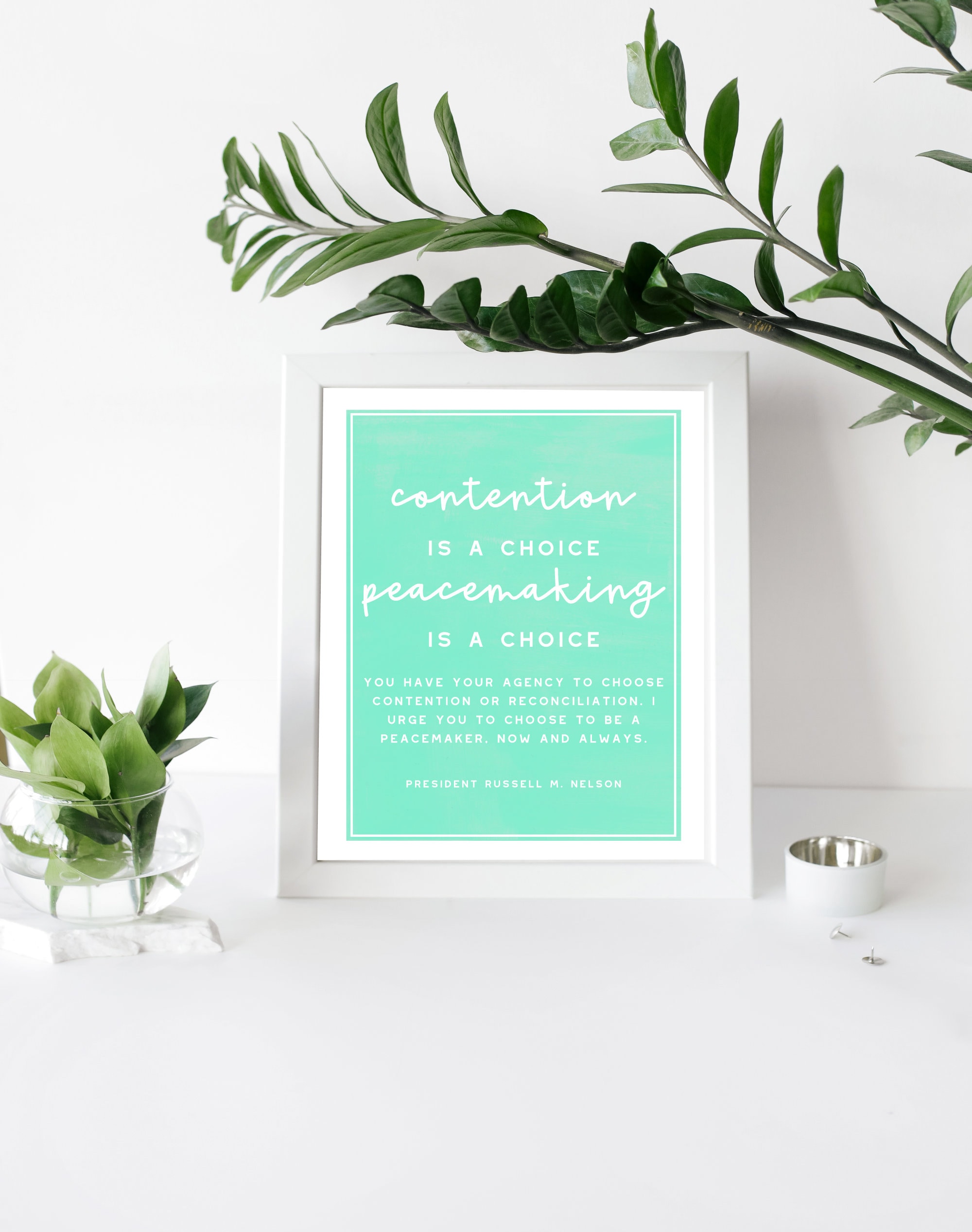 Peacemaking President Nelson Quote PRINTABLE - Instant Download - Etsy