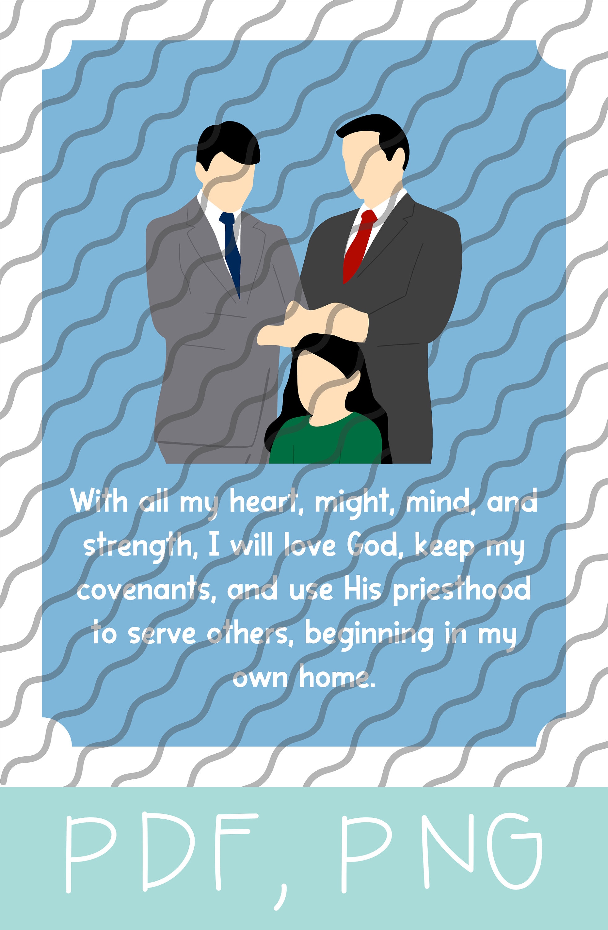 Aaronic Priesthood Theme for Young Men Memorization Cards PRINTABLE ...