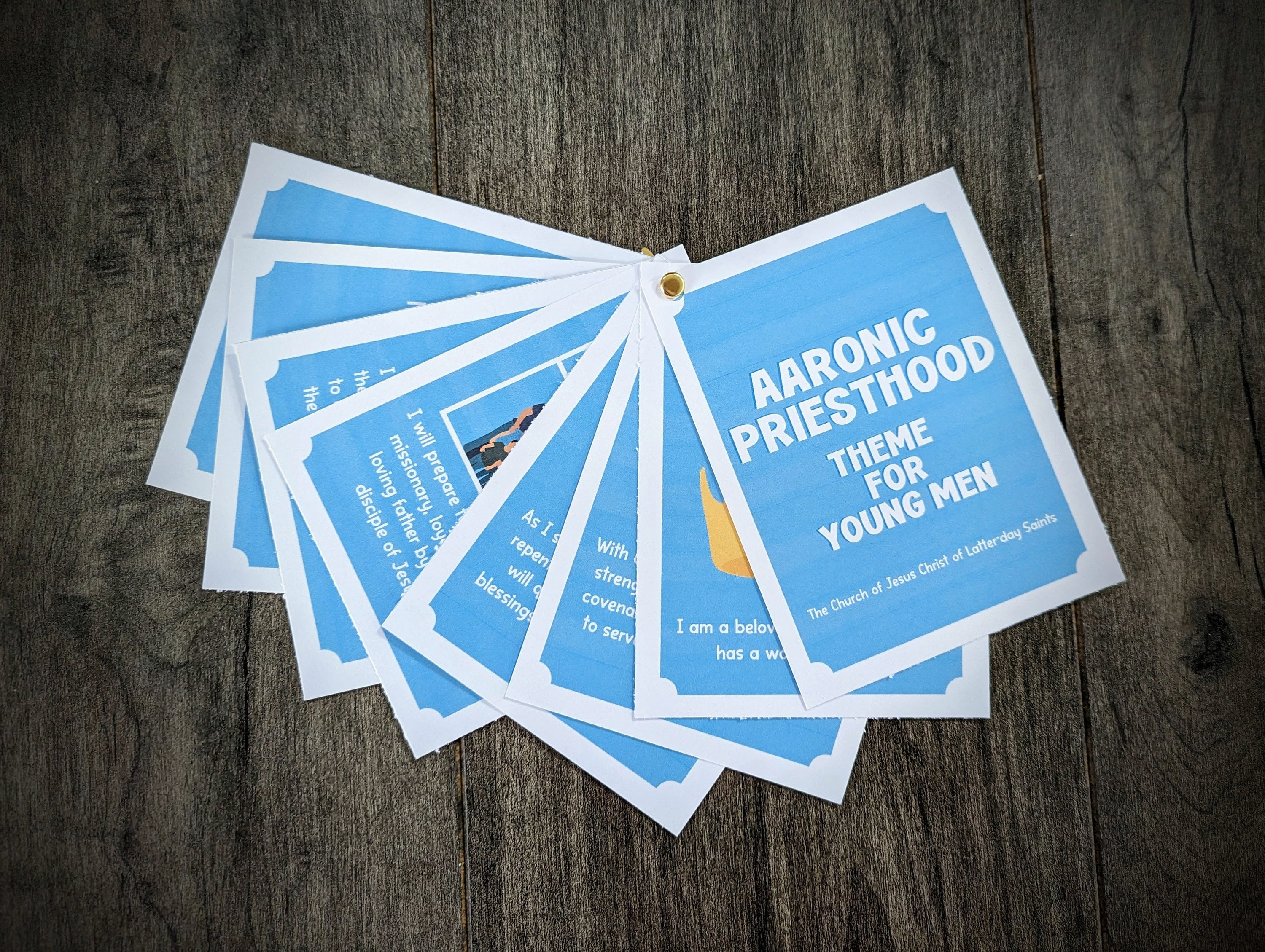 Aaronic Priesthood Theme for Young Men Memorization Cards PRINTABLE ...