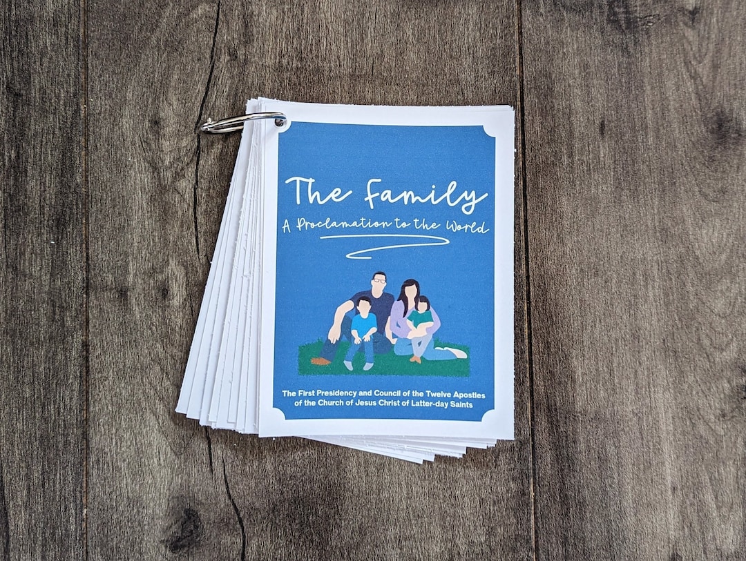 The Family Proclamation Memorization Cards PRINTABLE - Instant Download ...