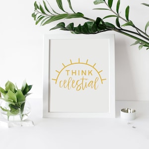 Think Celestial SVG PNG JPG Cut Files & Printables - Instant Download - Etsy