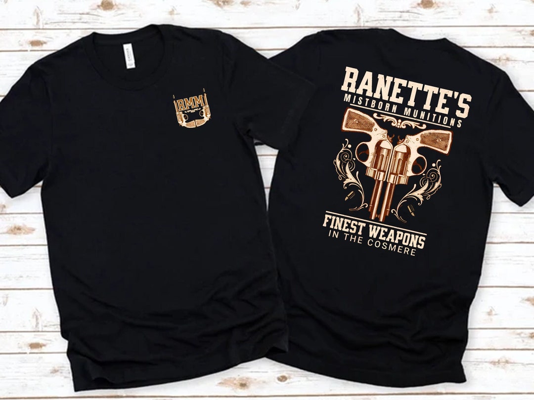 Pack a Punch With Ranette's Mistborn Munitions T-shirt (era 2 Cosmere ...