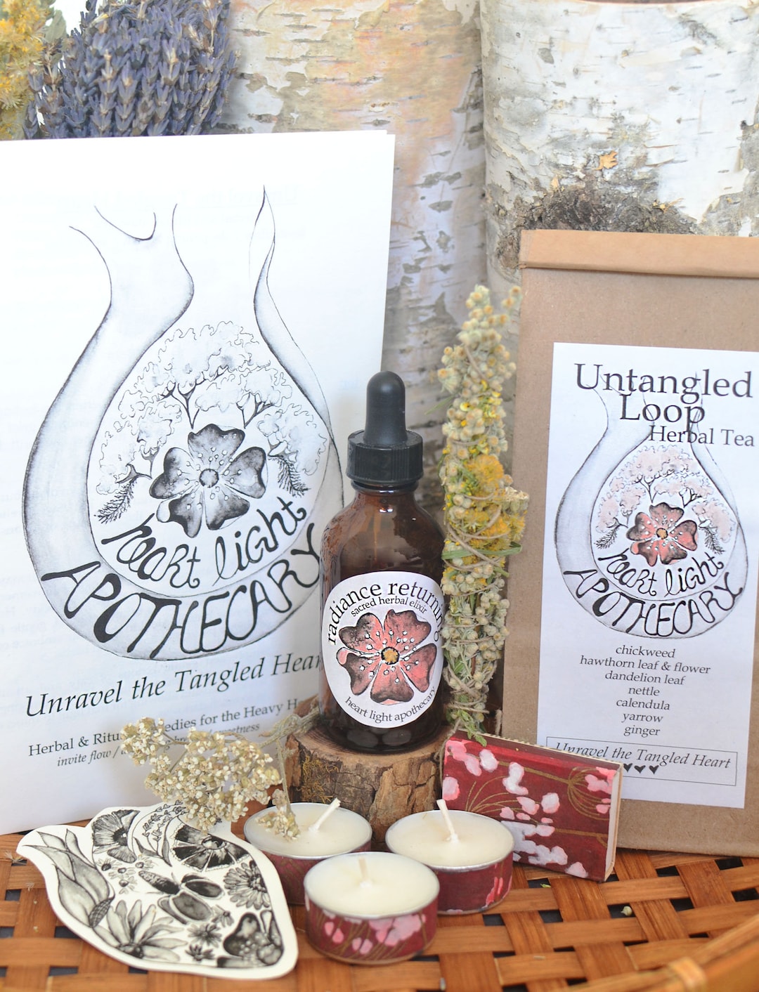 Grief Kit: Herbal Tea, Elixir, Ritual Remedies for Heart & Soul - Etsy