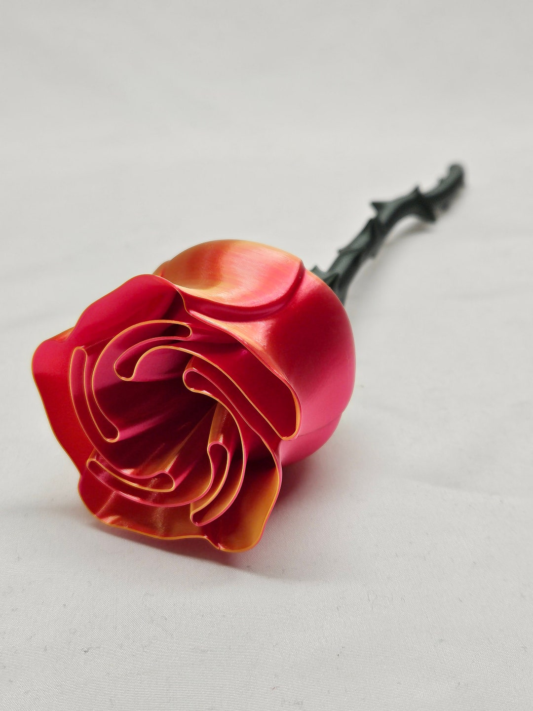 3D Printed Rose Flower - Forever Roses - With or Without Realistic Stem ...