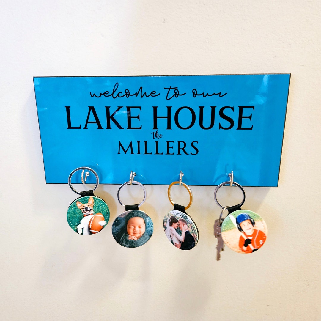 Lake House Key Holder| Personalized Key Holder| Wall Décor| Custom ...