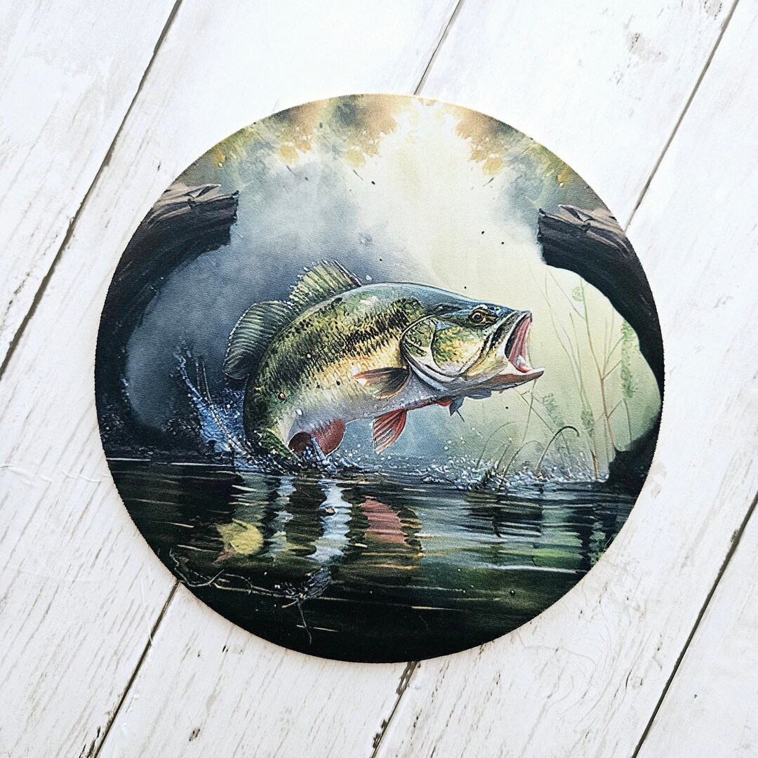 Personalized Fish Mouse Pad: Special Gift for Fishermen| Perfect for ...