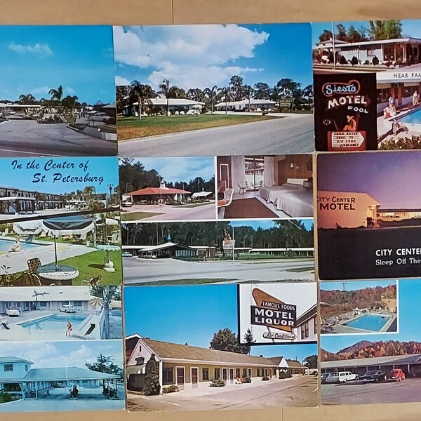 Motel Postcards - Etsy