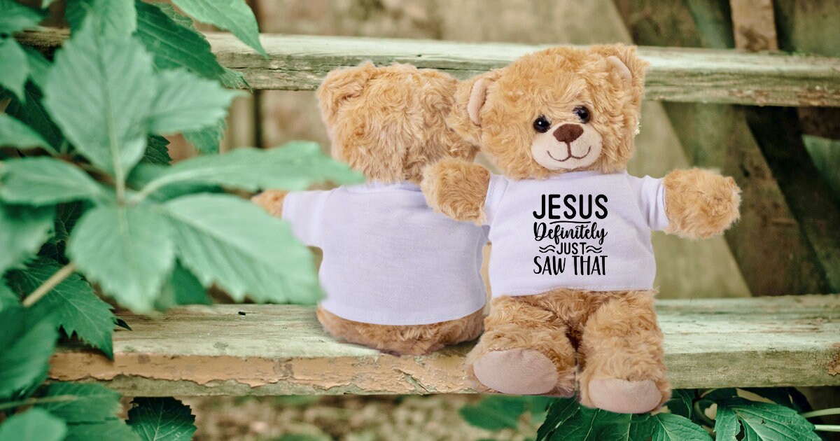 Teddy Bear Christian, Get Well Soon, Personalization, Hospital Gift ...