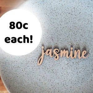 Laser Cut Wedding Place Names, Personalized Table Decor, Custom MDF ...