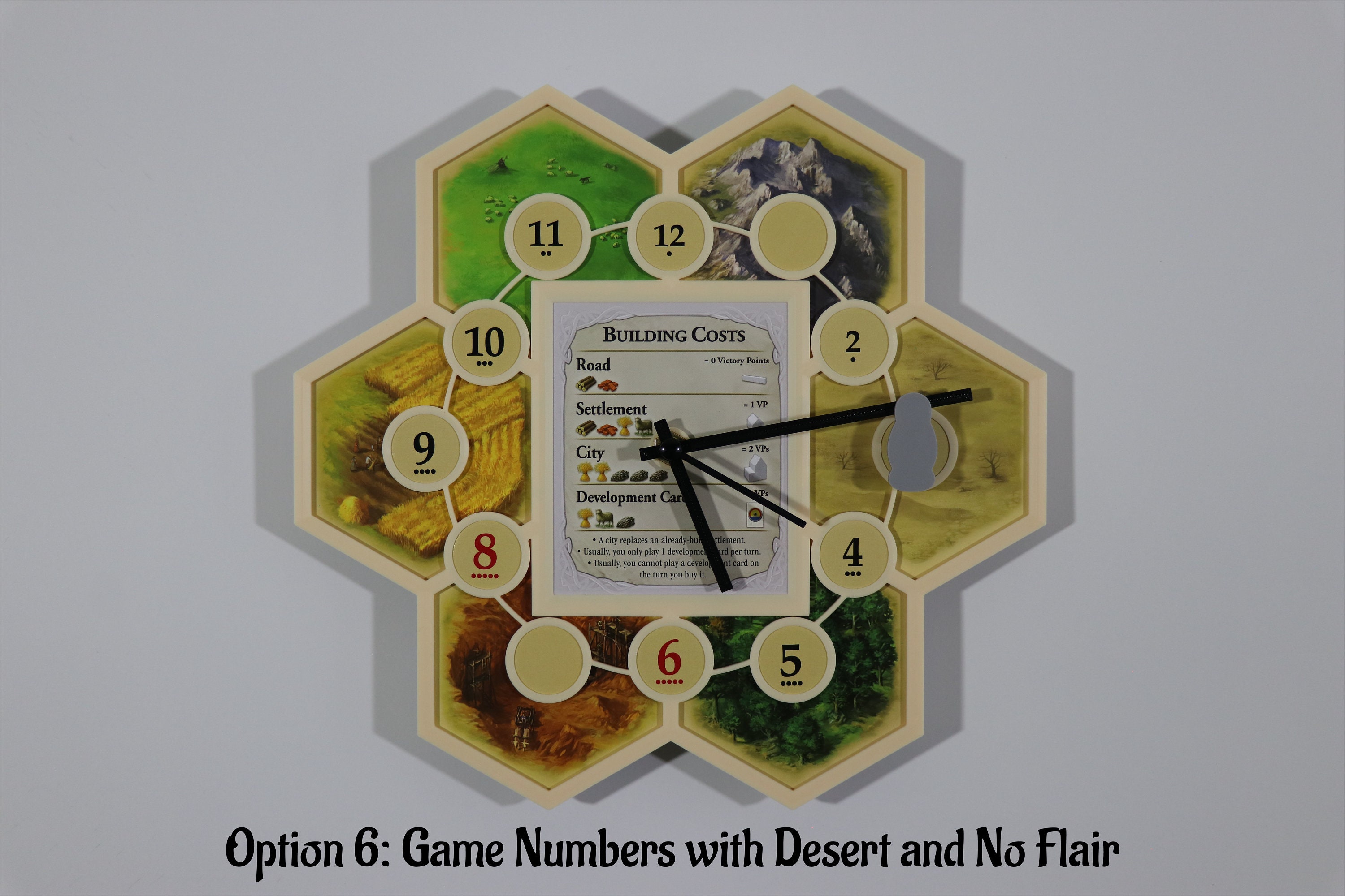 Settlers Game Room Clock Favorite Color I Play White Edition - Etsy