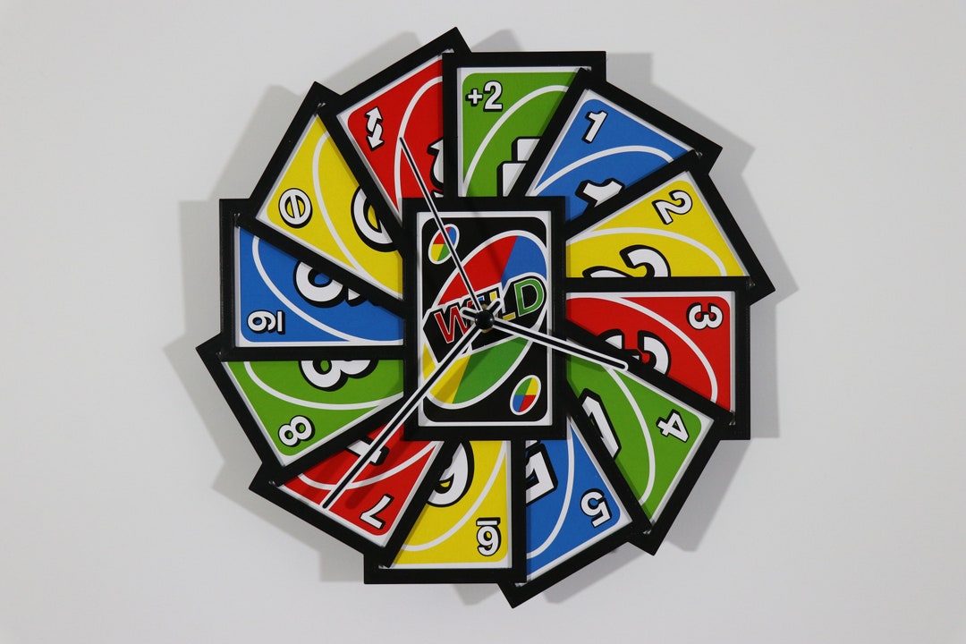 Uno Game Room Clock - Etsy