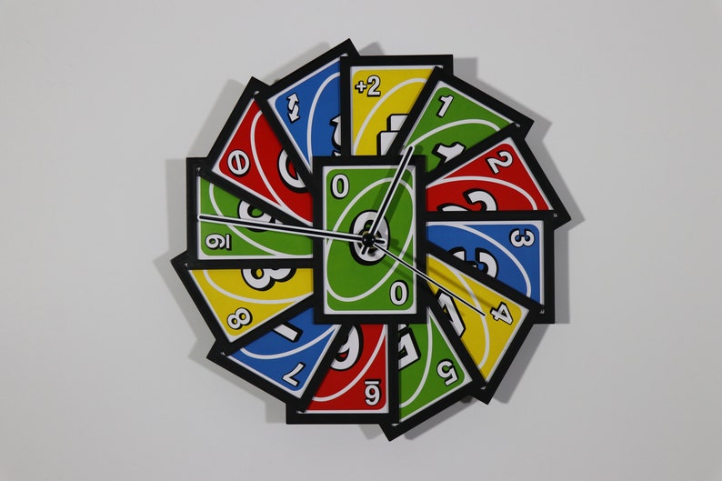 Uno Game Room Clock - Etsy