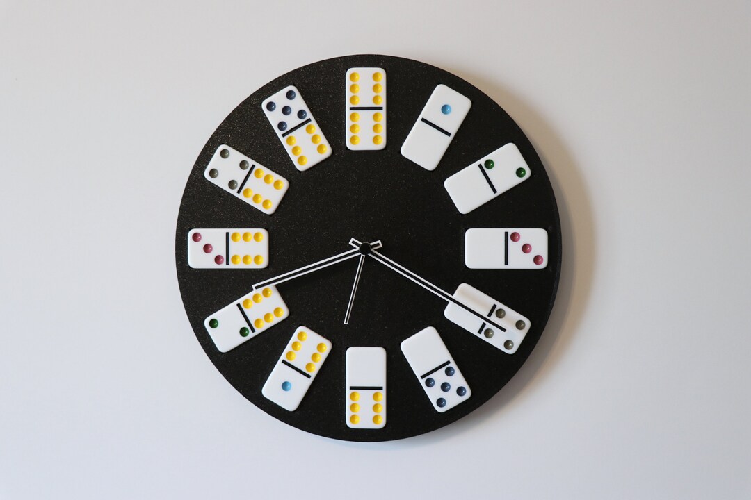 Dominoes Game Room Clock: Double Six Edition - Etsy
