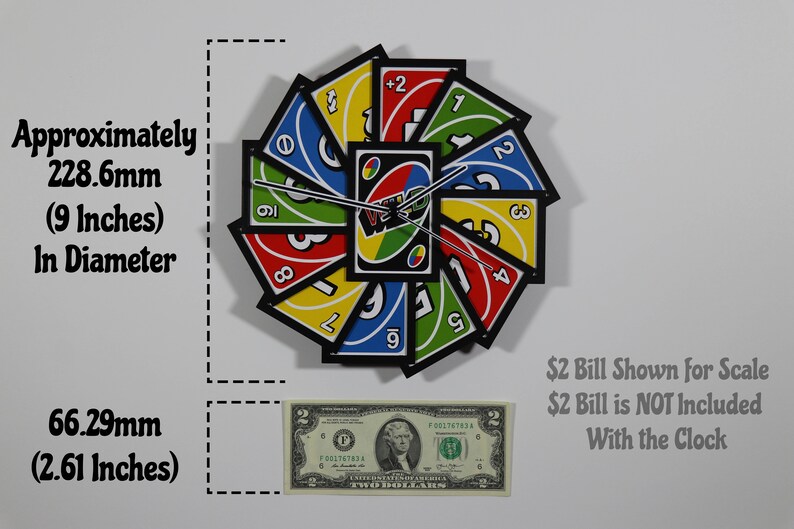 Uno Game Room Clock - Etsy