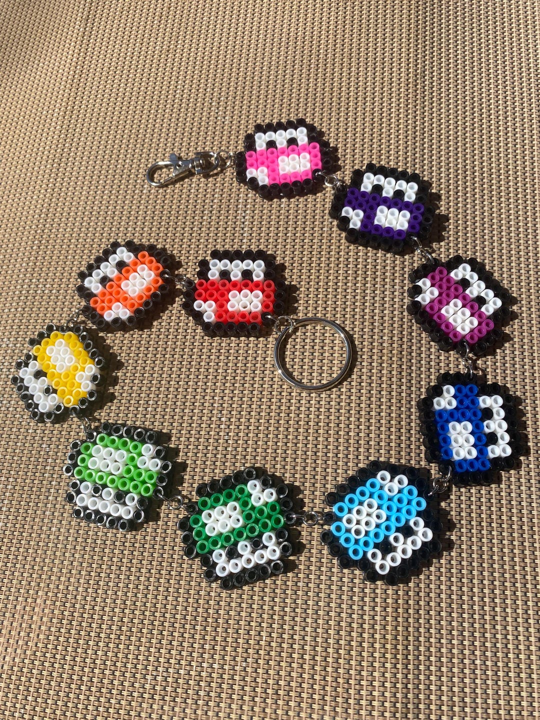 Perler Bead Kandi Wallet/pants Chain - Etsy