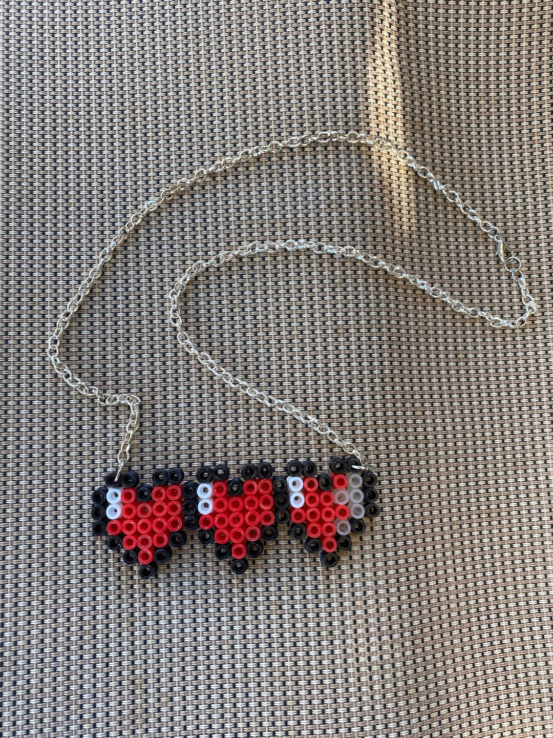 Heart Style Perler Bead Necklace Cord or Chain - Etsy