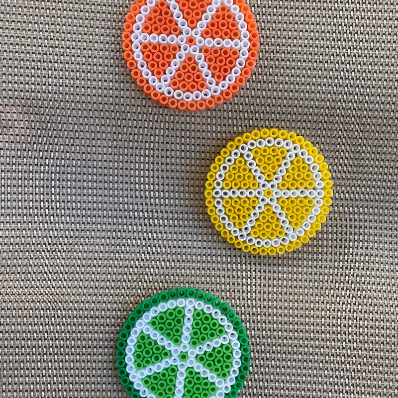 Perler Bead Coaster - Etsy