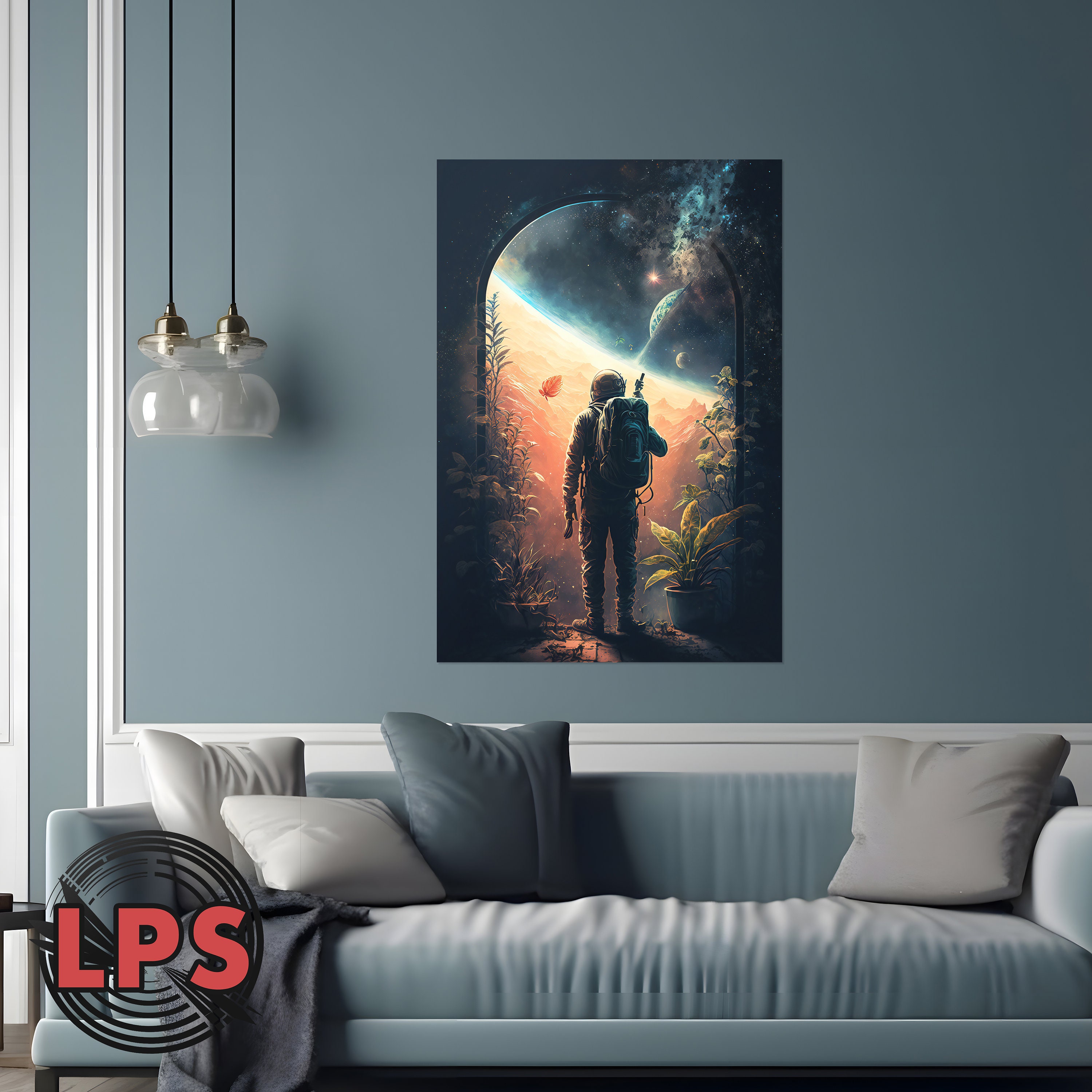 Cosmic Poster Fantasy Art Galactic Gardener for Space Lover High ...