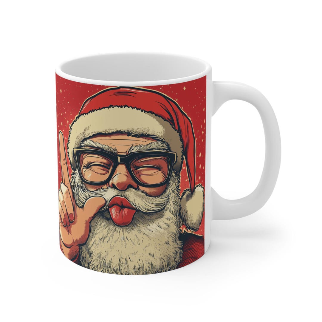 Fun Santa Mug With a Playful Twist — the Ultimate Holiday Gift With ...