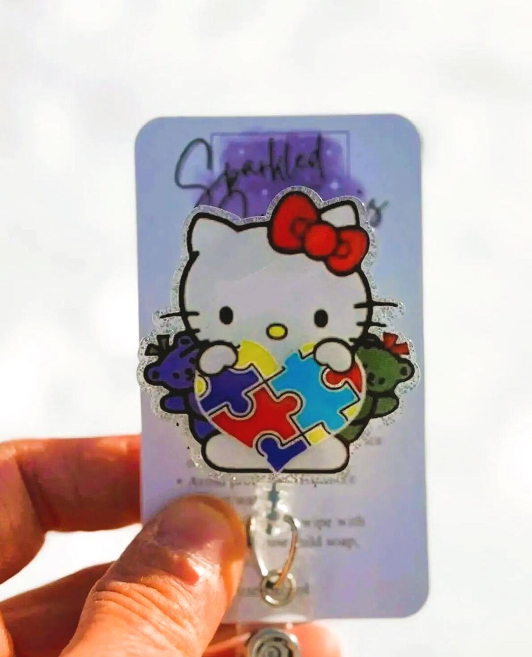 Cute Kitty Autism Badge Reel, Autism Awareness, Cute Kitty Badge Reel ...