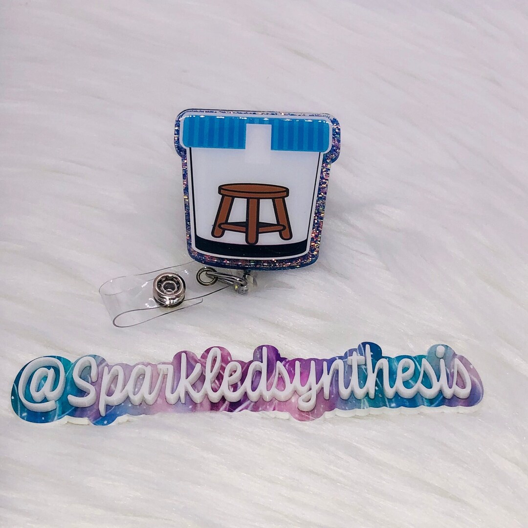 Stool Sample, Funny Lab Tech Badge Reel, Stool Sample Retractable Badge ...