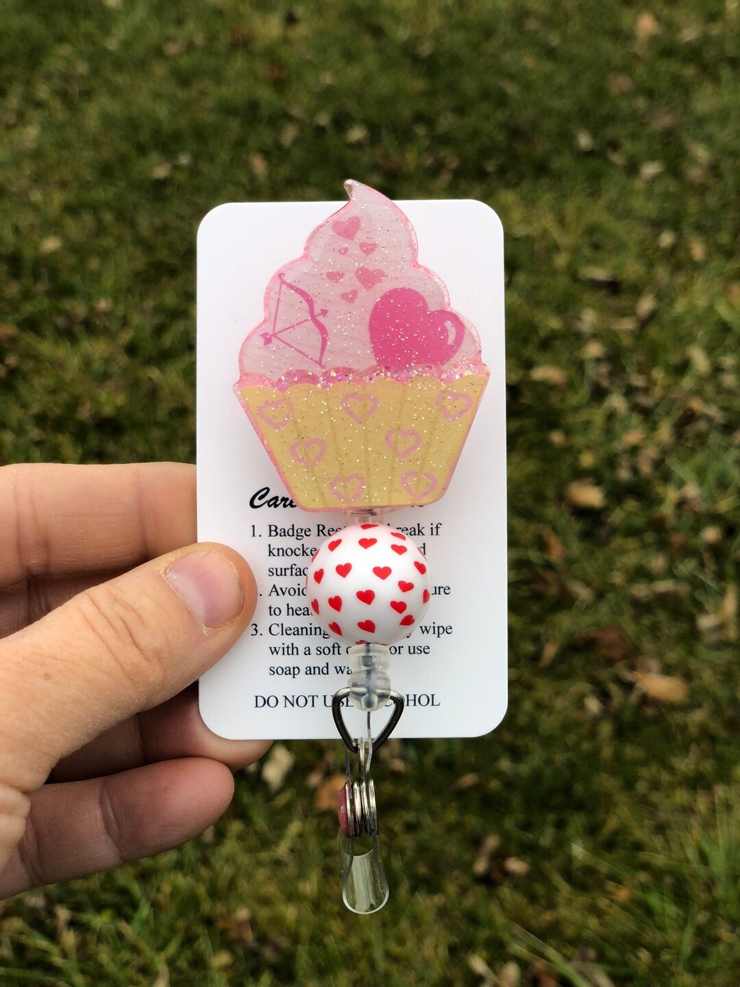 Cupid's Arrow Cupcake, Valentines Badge Reel, Nurses Badge Reel, Nurses ...