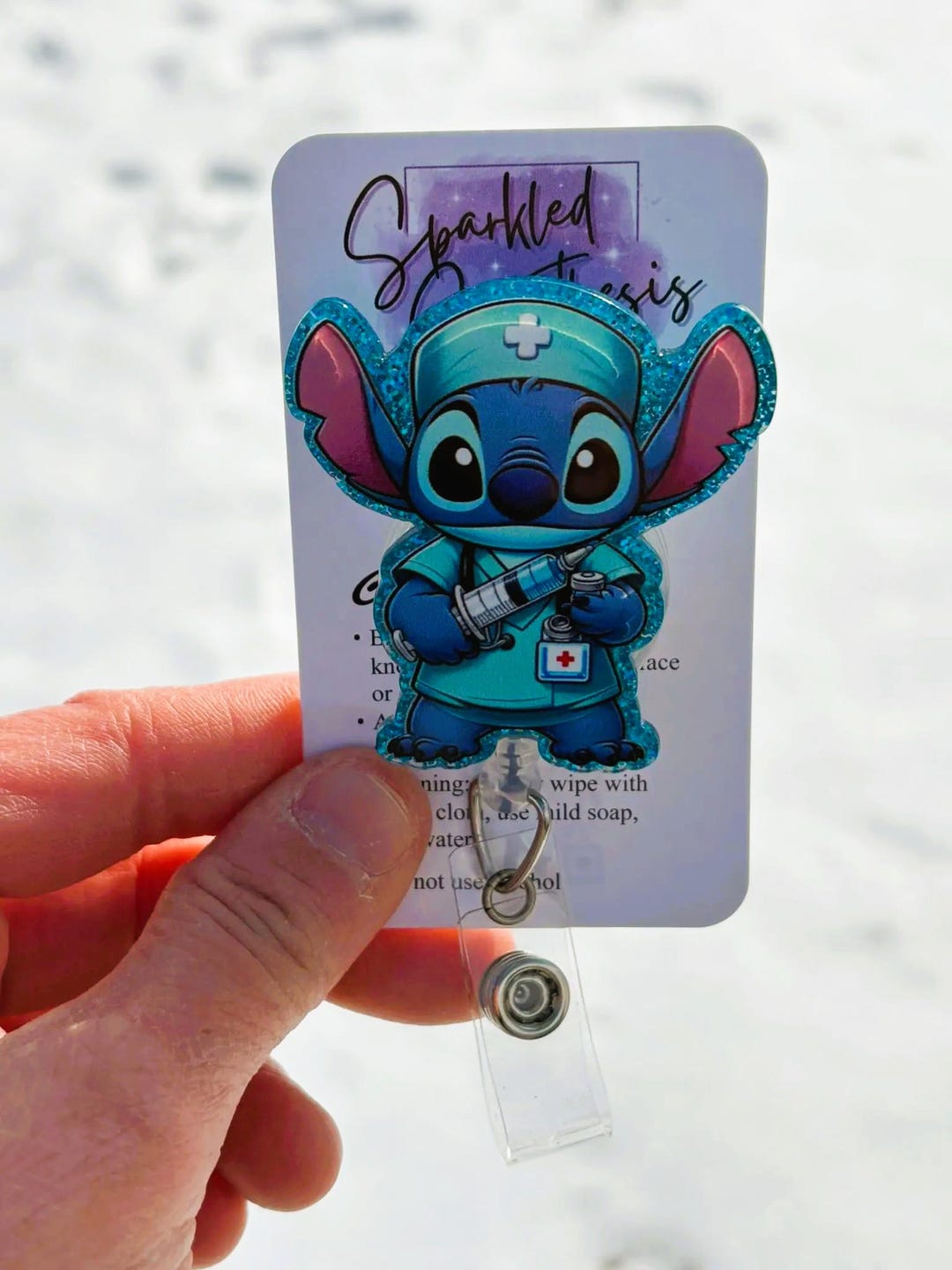 Blue Alien Nurse, Male Nurse Badge Reel, Retractable Badge Reel ...