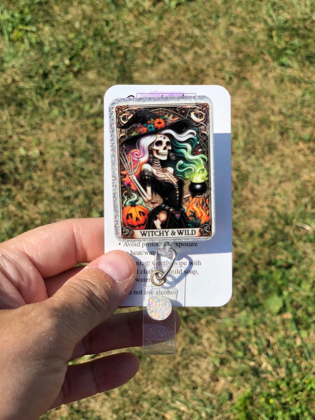 Witchy & Wild, Witch Tarot Card, Witch Tarot Card Badge Reel, Witch ...