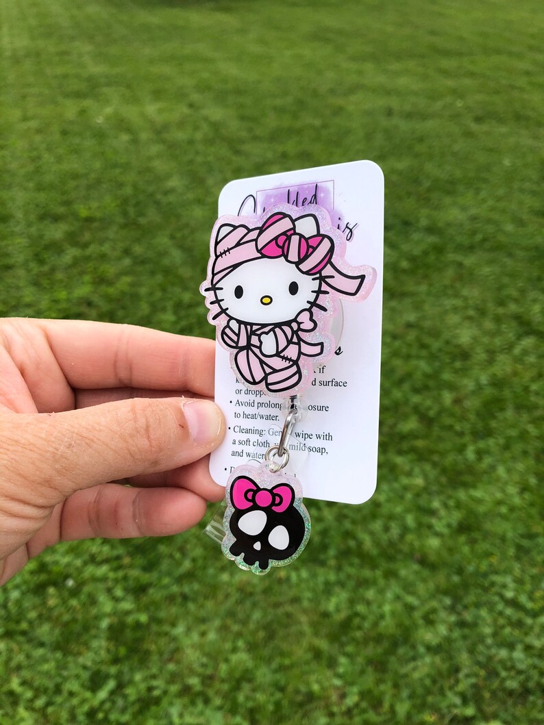 Mummy Kitty, Kawaii Mummy, Mummy Badge Reel, Kawaii Badge Reel ...