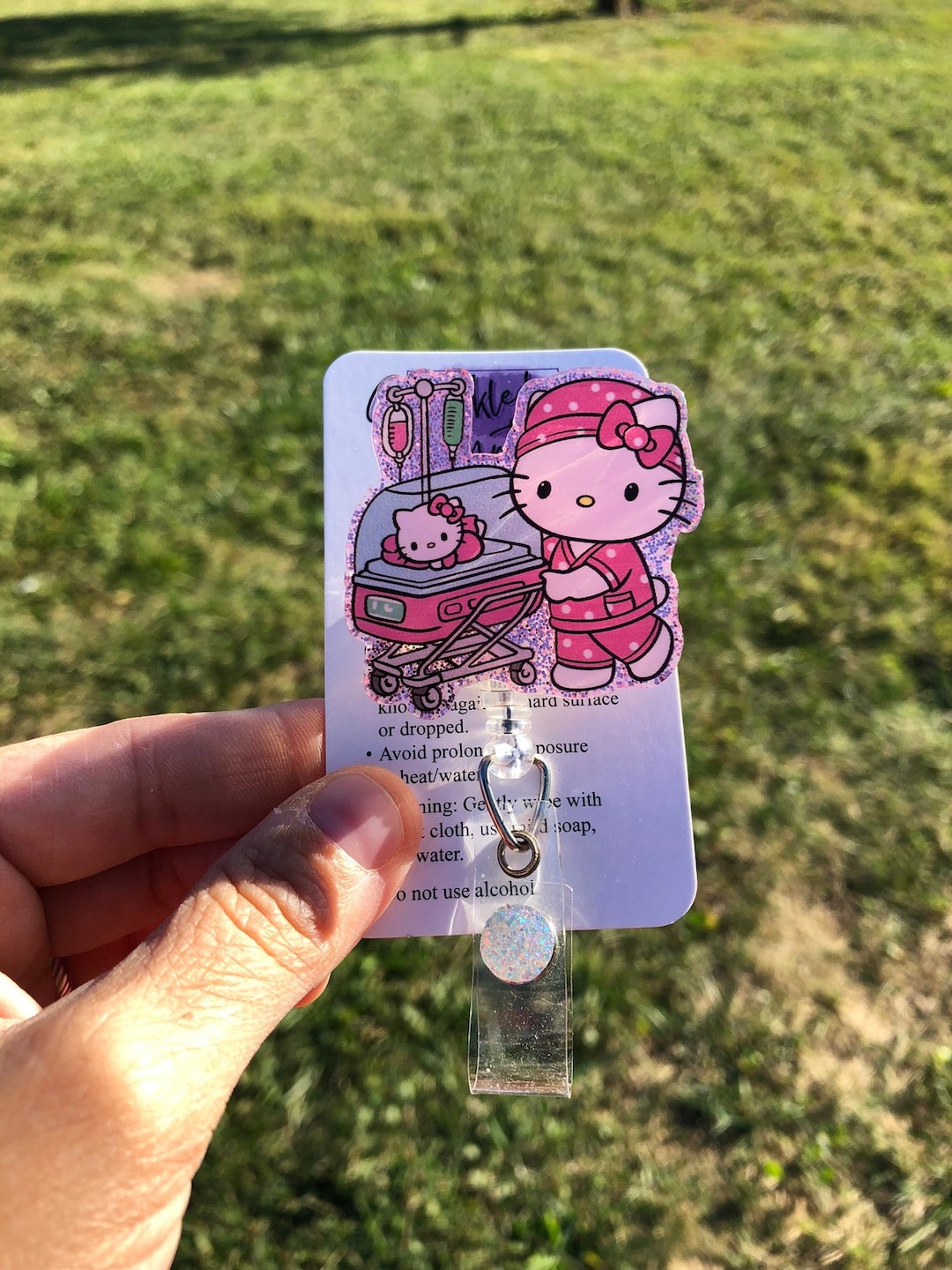 Nurse Kitty Badge Reel, Labor and Delivery Badge Reel, NICU Badge Reel ...