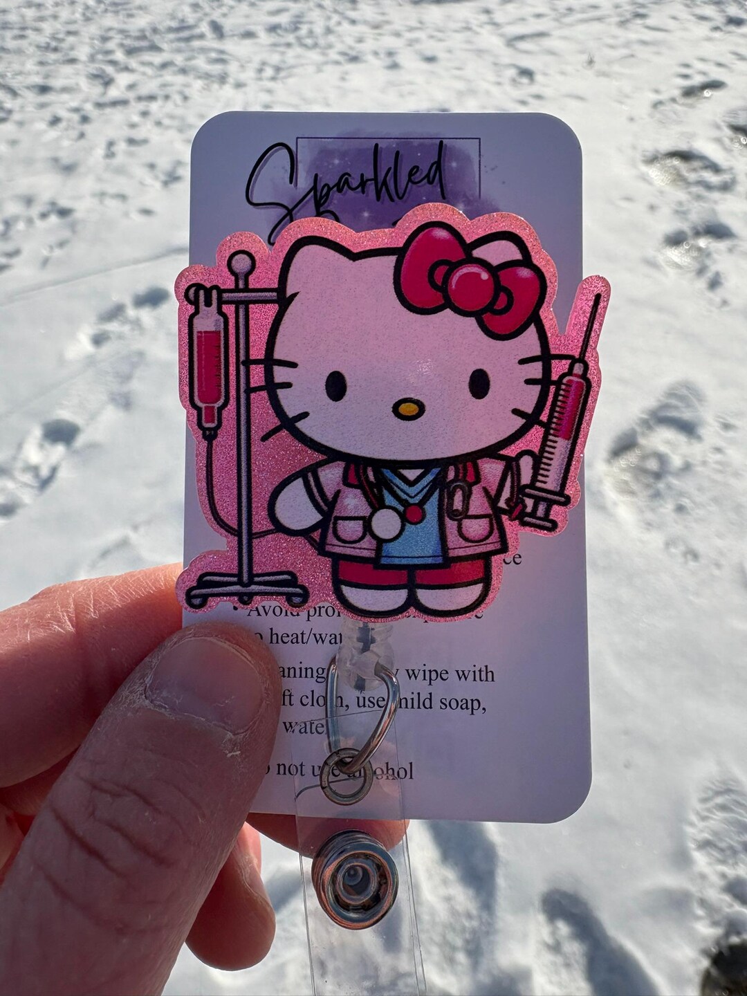 Cute Kitty Badge Reel, Retractable Badge Reel, Nurses Badge Reel, Medical Badge Reel, Nurse and ...