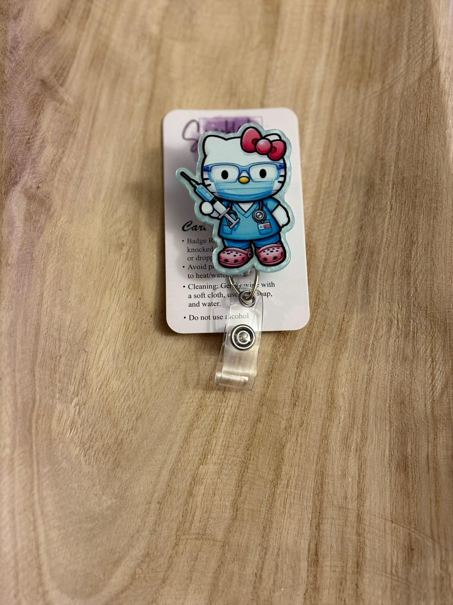 Cute Kitty Badge Reel, HK Badge Reel, HK Nurse Badge Reel, Nursing ...