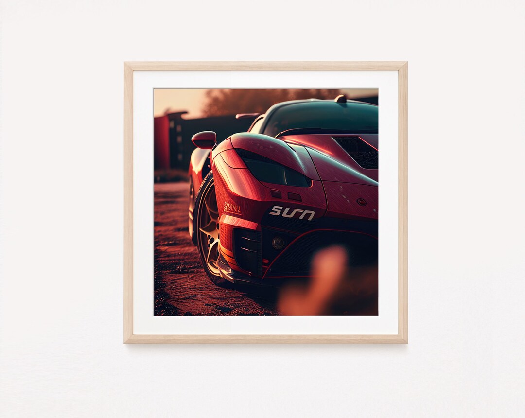 Supercar Wall Art Exotic Super Car Photo Auto Action Photo Racing Art ...