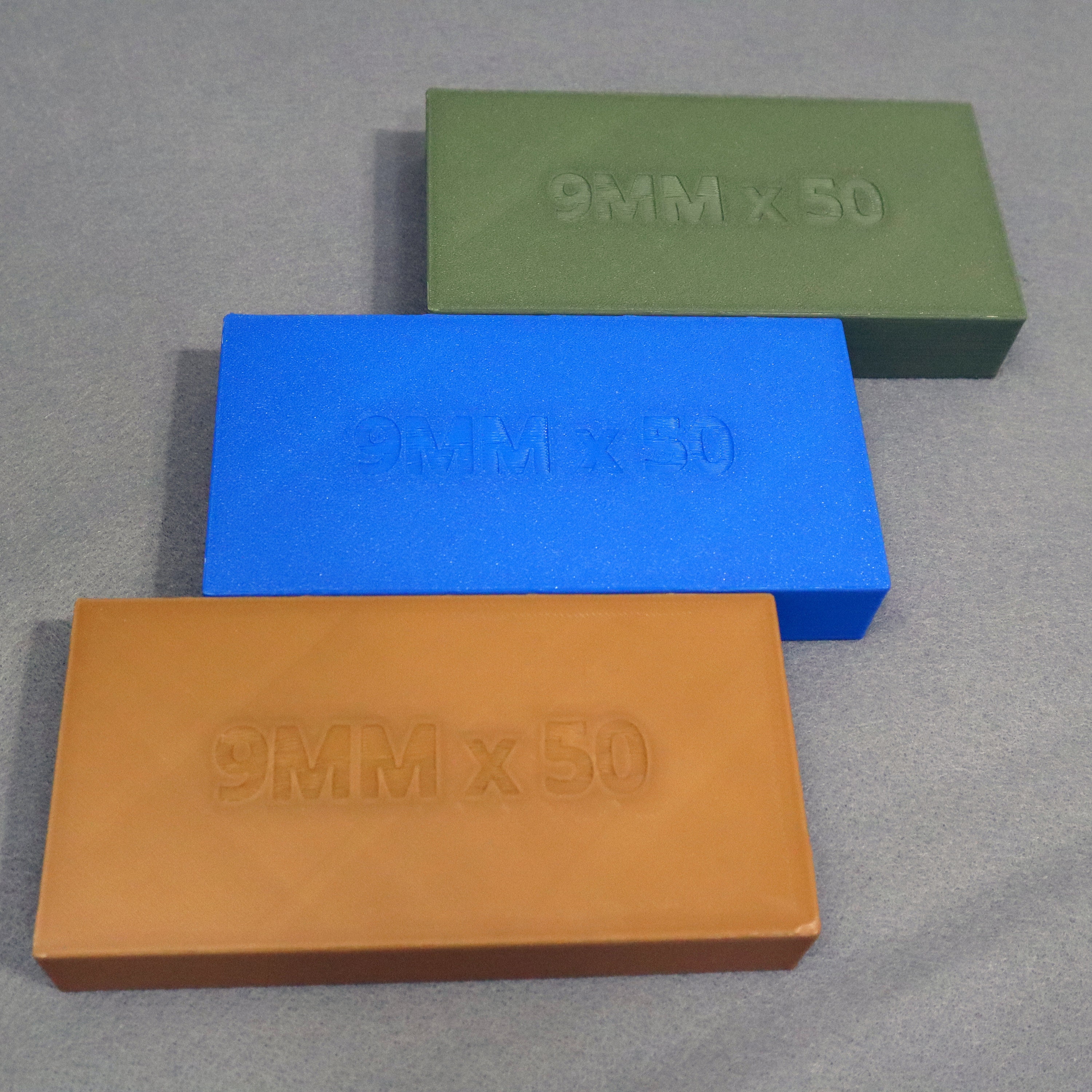 50 Round 9mm Luger Ammo Box Secure Sliding Lid Multiple Colors ...