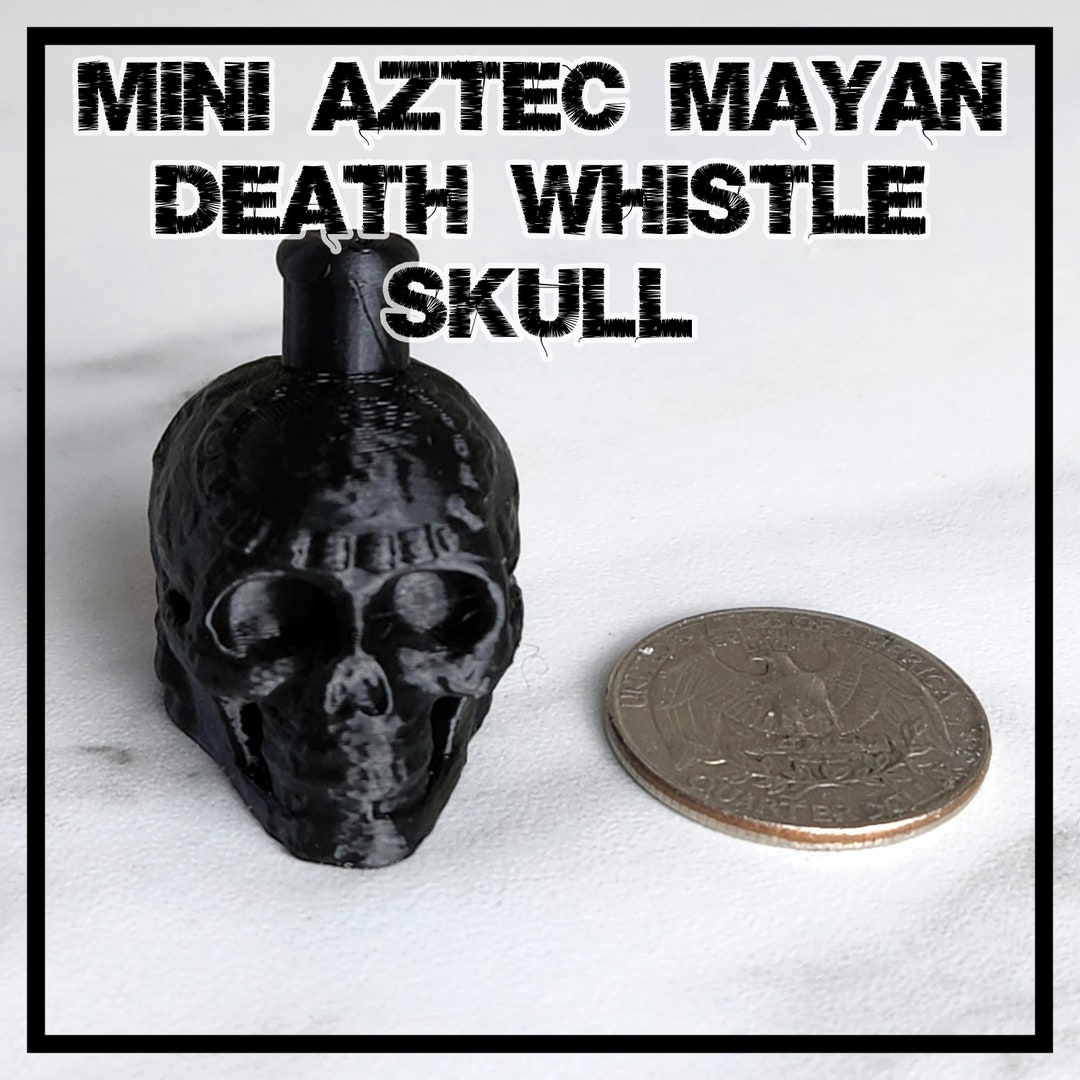 Mini Aztec Mayan Death Whistle Skull | High-detail Intricate Design ...