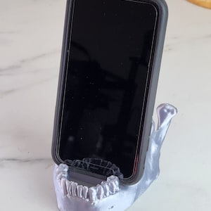 Phone Display Stand Holder | Skull/jawbone Shaped | for Cell Phone ...