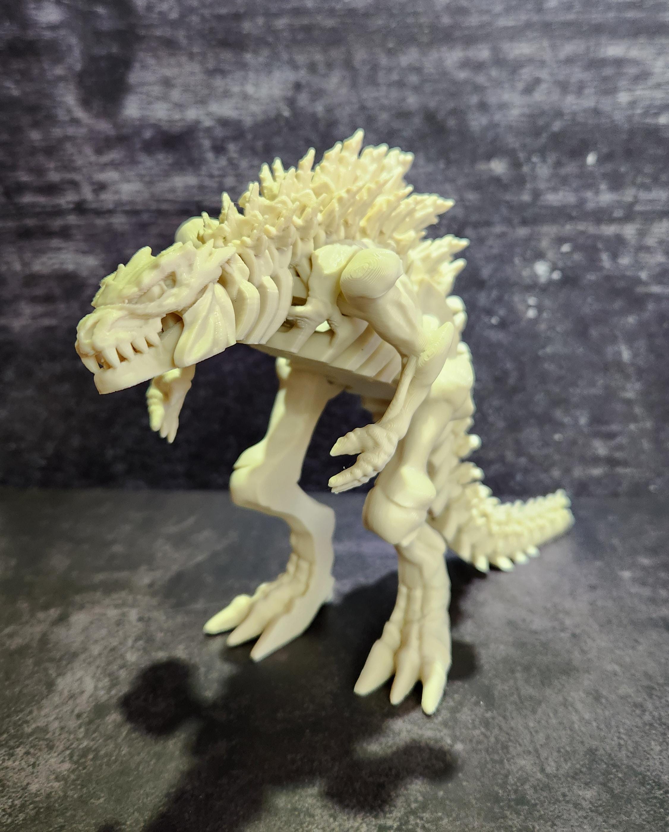 Godzilla Skeleton Fully Articulated Figure | Flexi Sensory Toy | Kaiju ...