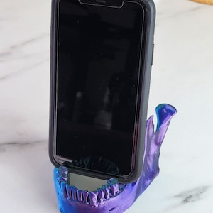 Phone Display Stand Holder | Skull/jawbone Shaped | for Cell Phone ...